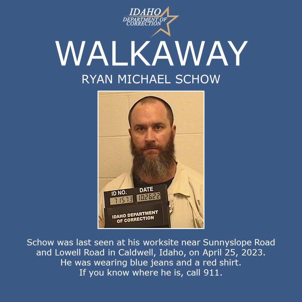 IDOC seeks walkaway from Caldwell worksite | Idaho Department of Correction